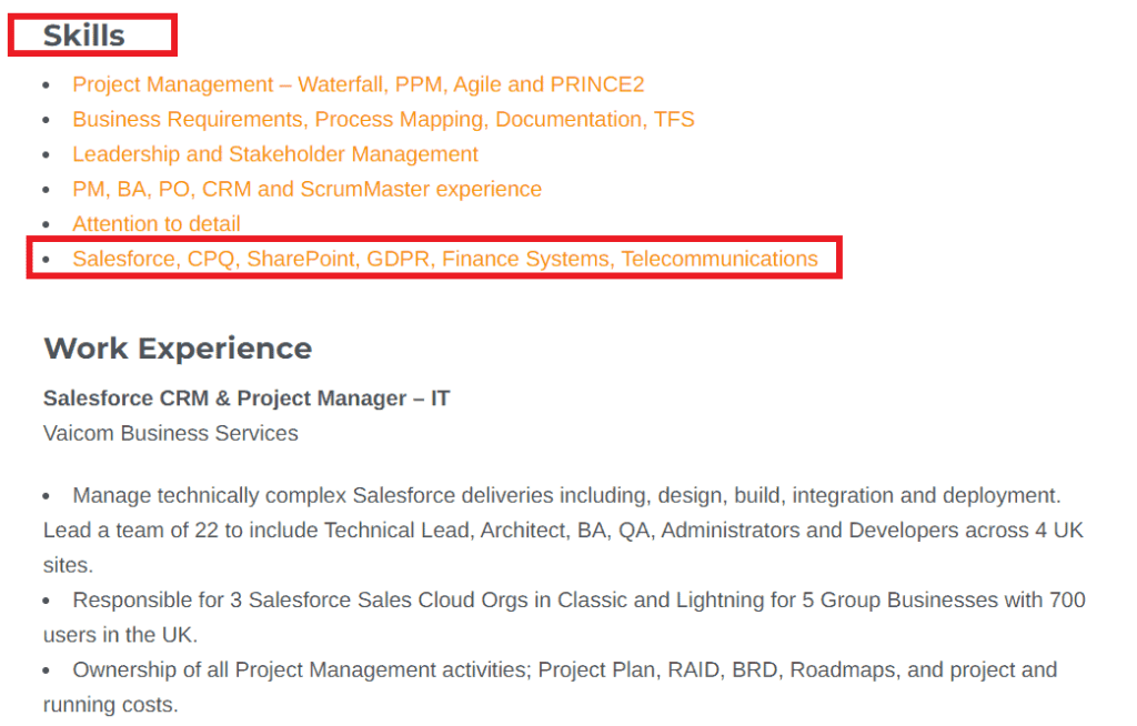 CRM Experience in Resume: The Only Guide You’ll Need