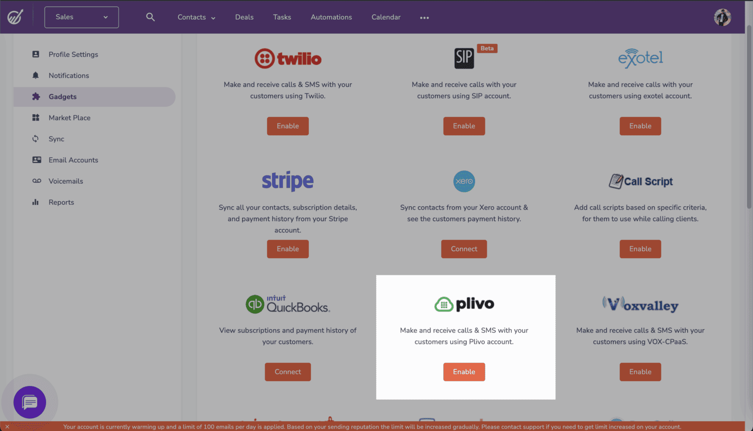 It's Live: EngageBay Integrates With Plivo