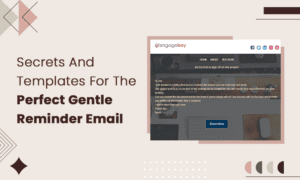 Secrets & Templates For a Perfect Gentle Reminder Email