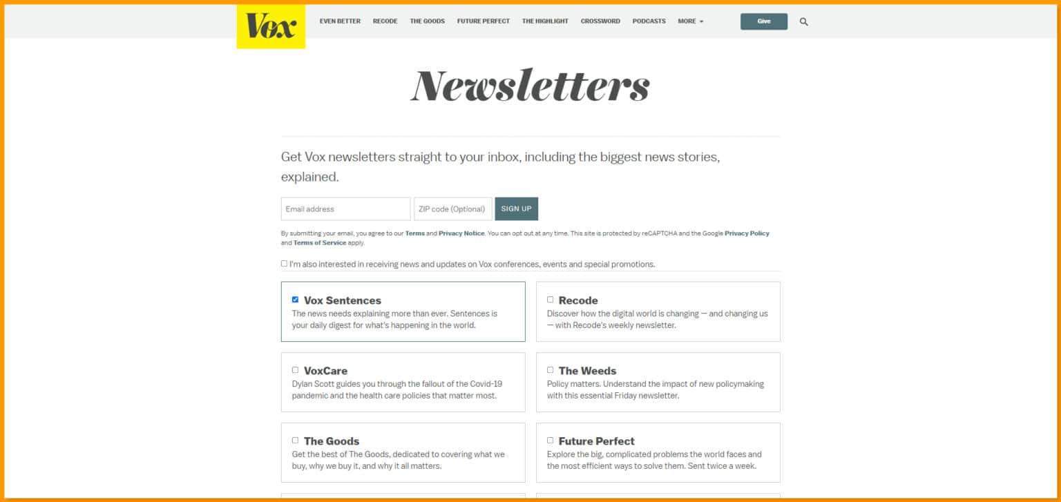 14 Inspiring Newsletter Sign-Up Examples From Top Brands