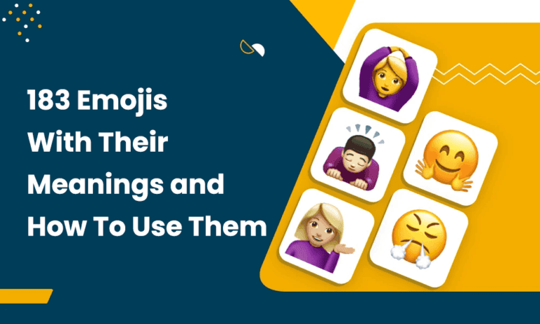 183 Emojis With Their Meanings and How To Use Them