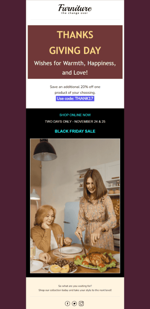 Thanksgiving Email Marketing Templates To Feast On!